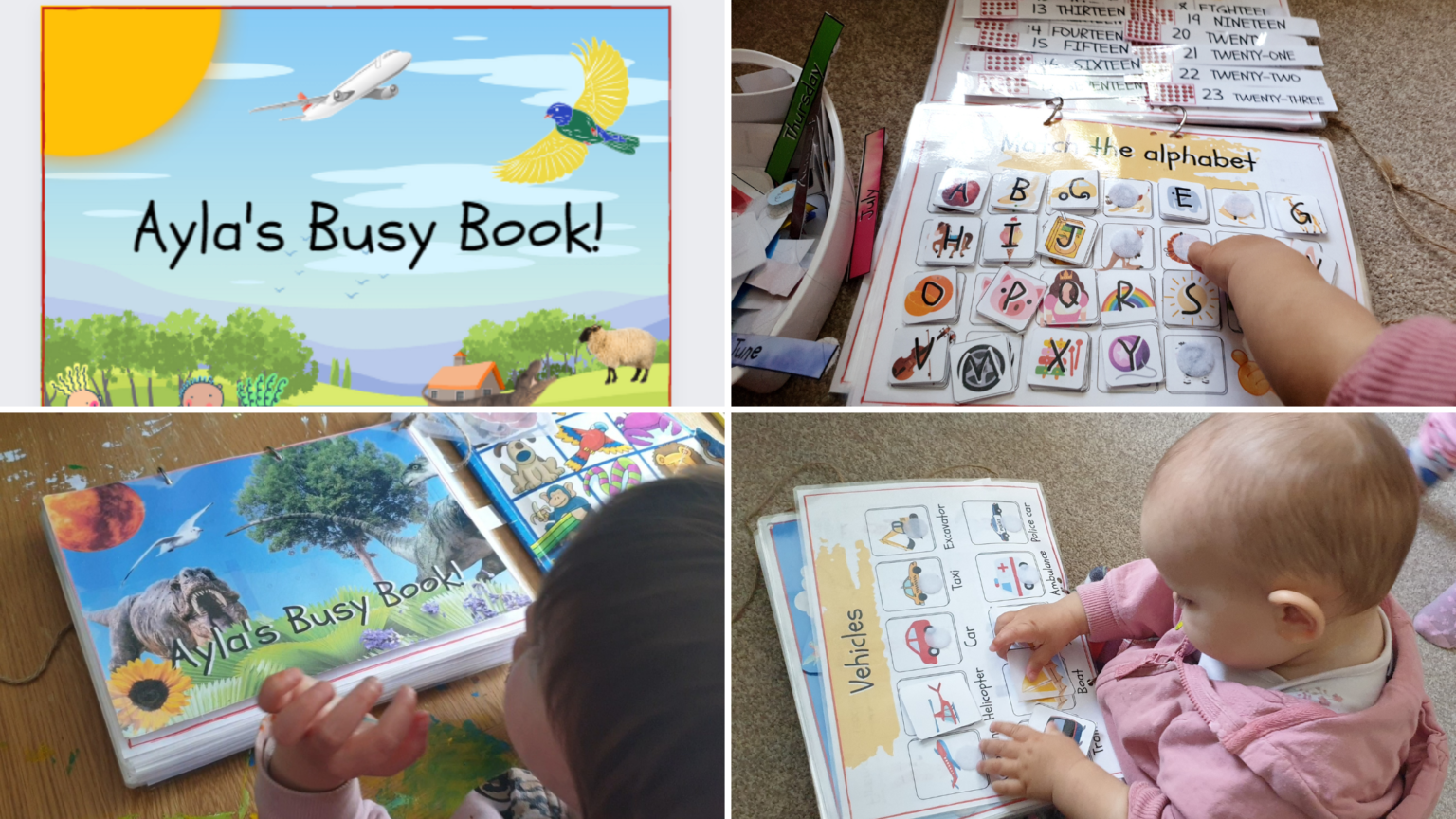 Create your own toddler busy book - step-by-step tutorial